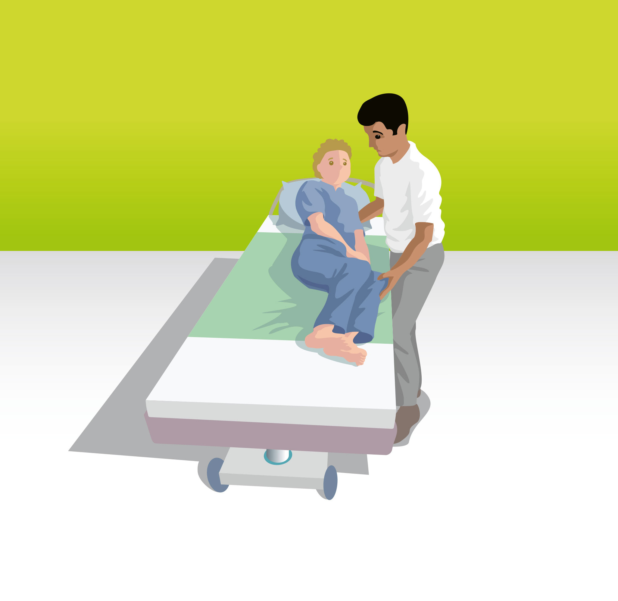 Hinlegen eines sitzenden Bewohners mit dem Rückengriff_SBU20_4 - pflege ...