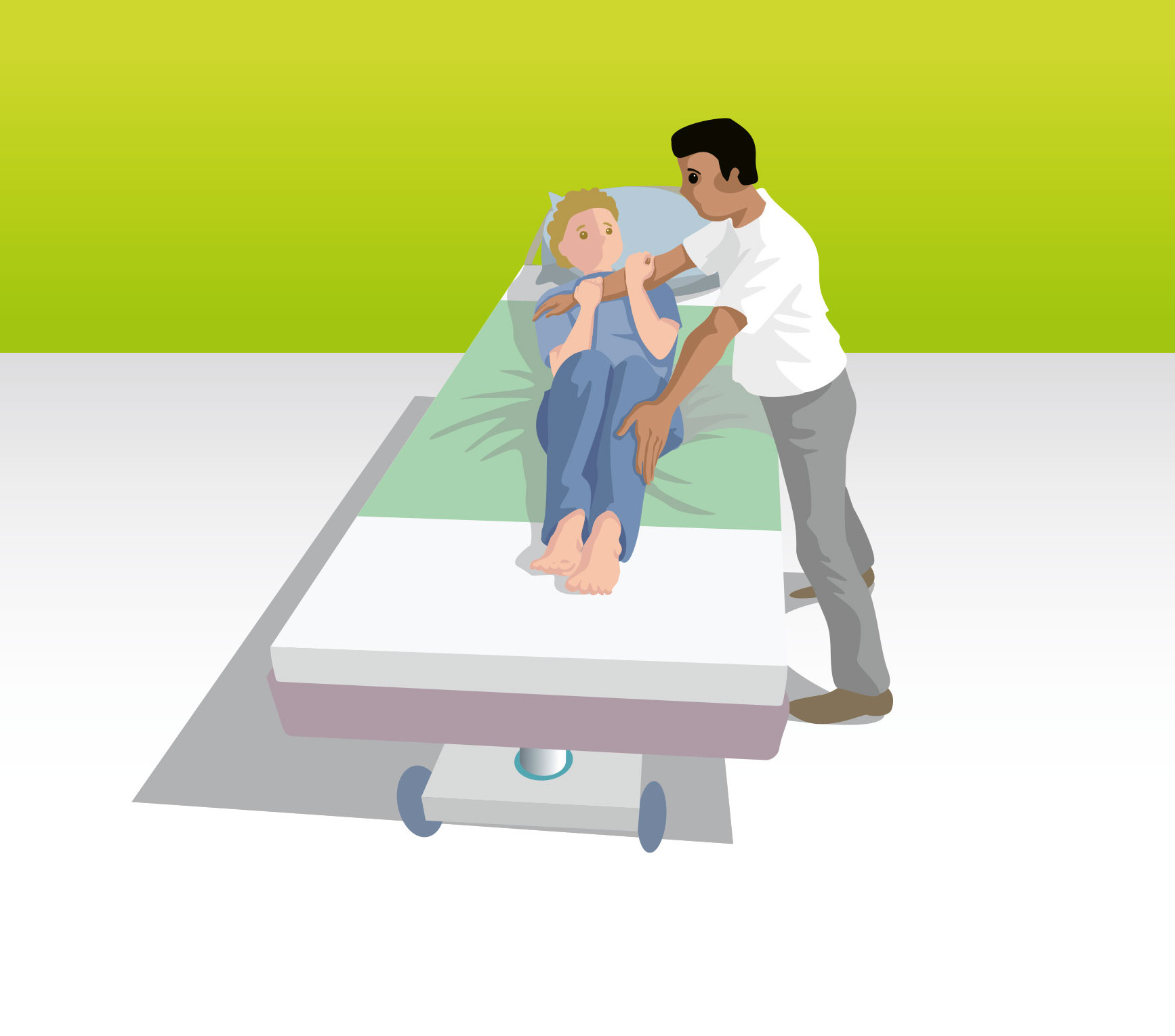 Hinlegen eines sitzenden Bewohners mit dem Schultergriff_SBU19_6 ...